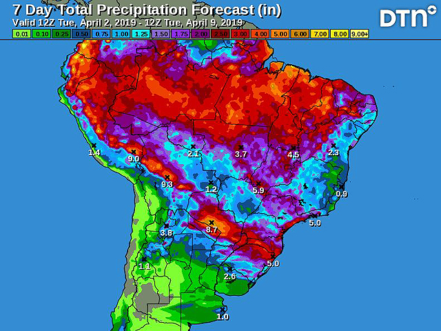 Favorable Weather Pattern for Brazil