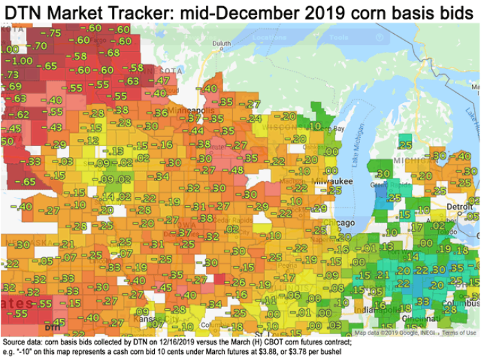 Corn Basis Map